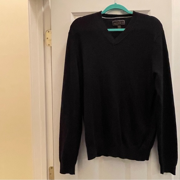 Jos. A. Bank | Sweaters | Josabank Reseve Mens Black Cottonsilk V Neck ...